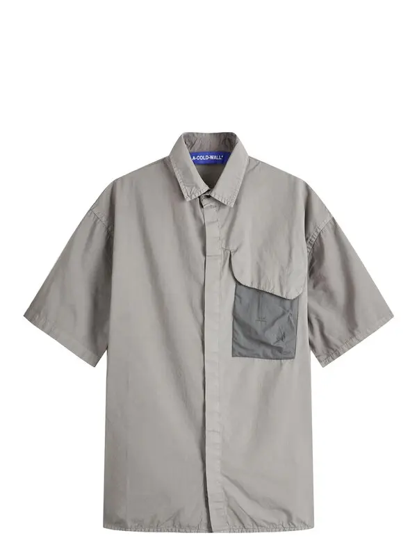 A-COLD-WALL* Brunswick Short Sleeve Shirt - Grey Stone