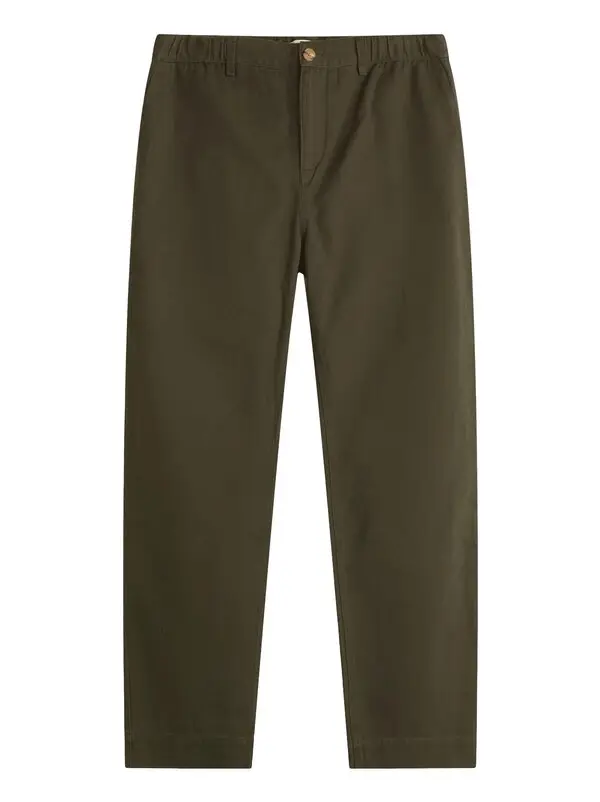 KESTIN Inverness Cotton Twill Trousers - Fern Green