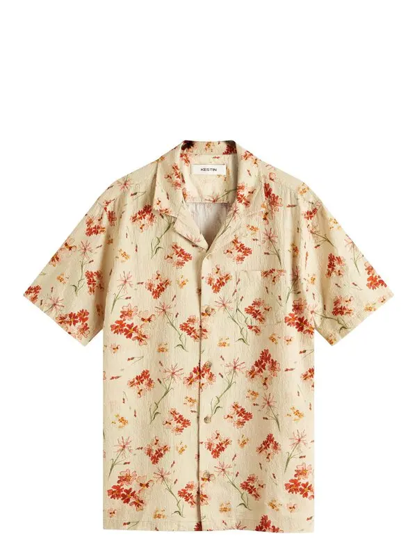 KESTIN Crammond Floral Print Shirt - Ecru Floral