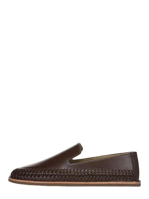 Vince Desmond Leather Slipper - Natural
