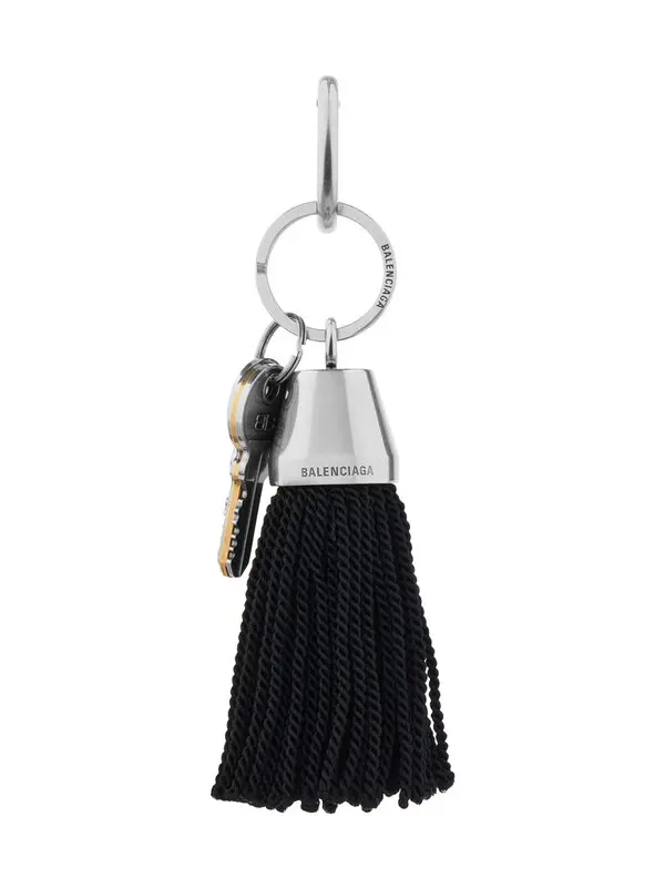 Balenciaga Tassle Keyring - Black
