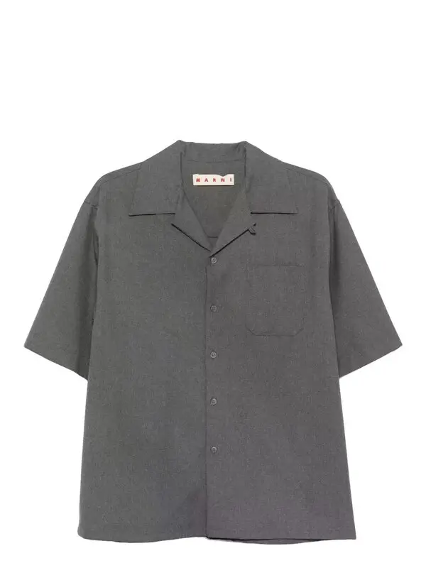 Marni Virgin Wool Shirt - Grey
