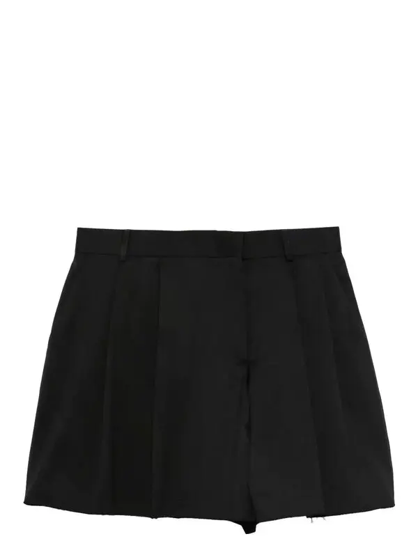 Moschino Virgin-wool Tailored Shorts - Black