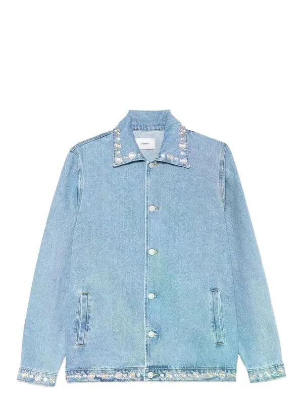 Coperni Studded Denim Jacket - Blue
