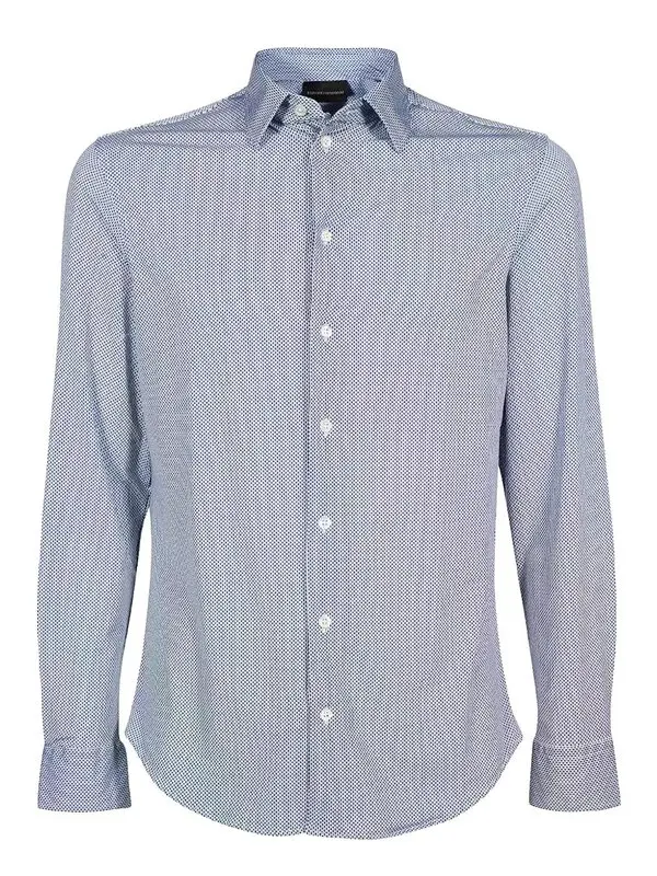 Emporio Armani Long-sleeved Shirt - Blue