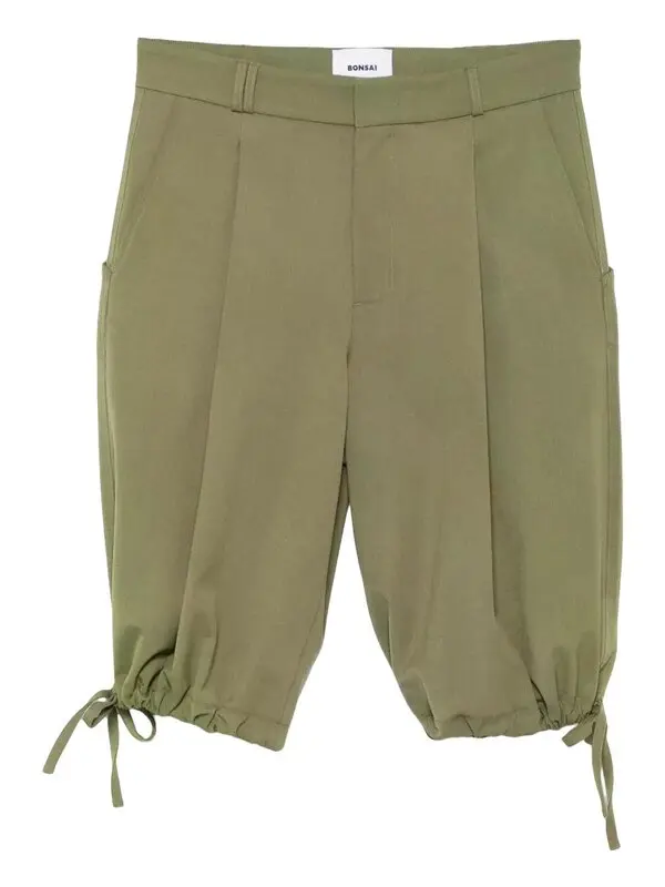 BONSAI Pleated Shorts - Green
