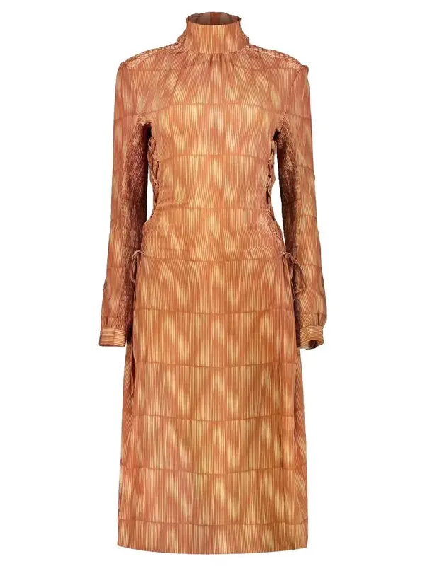 LOW CLASSIC Printed Dress - Brown
