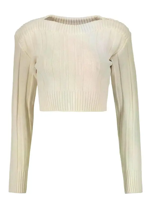 LOW CLASSIC Ribbed Jumper - Neutrals
