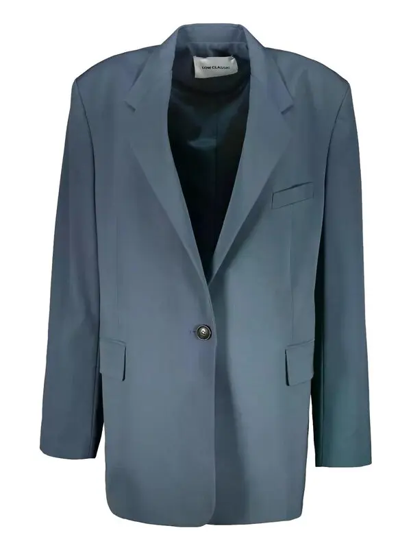 LOW CLASSIC Single-breasted Blazer - Blue