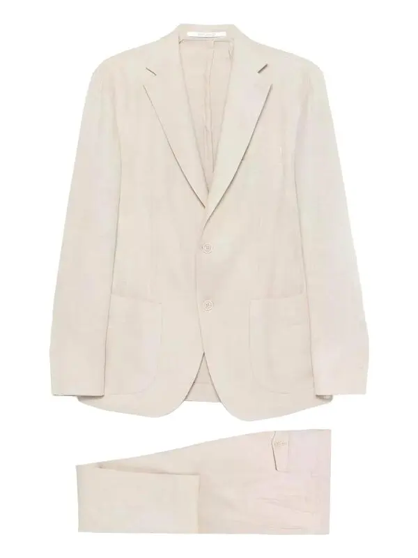 Eleventy Linen Suit - Neutrals