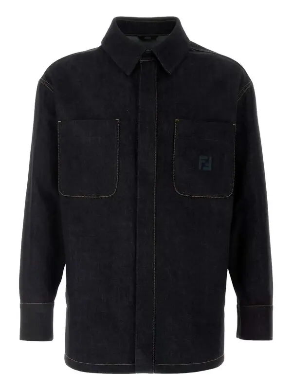 Fendi Denim Shirt Jacket - Blue