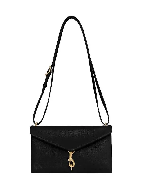Rebecca Minkoff Megan Grained Leather East/west Crossbody Bag - Black