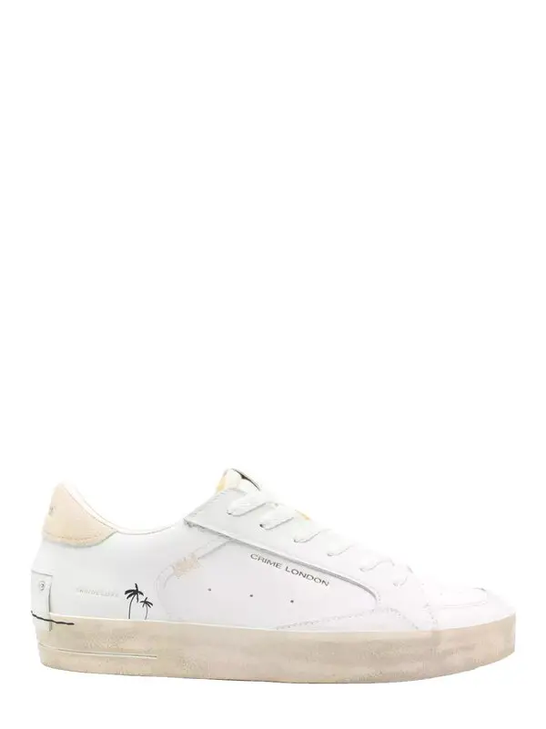 CRIME LONDON Sk8 Deluxe Sneakers - White