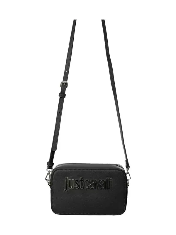 Just Cavalli Logo Crossbody Bag - Black