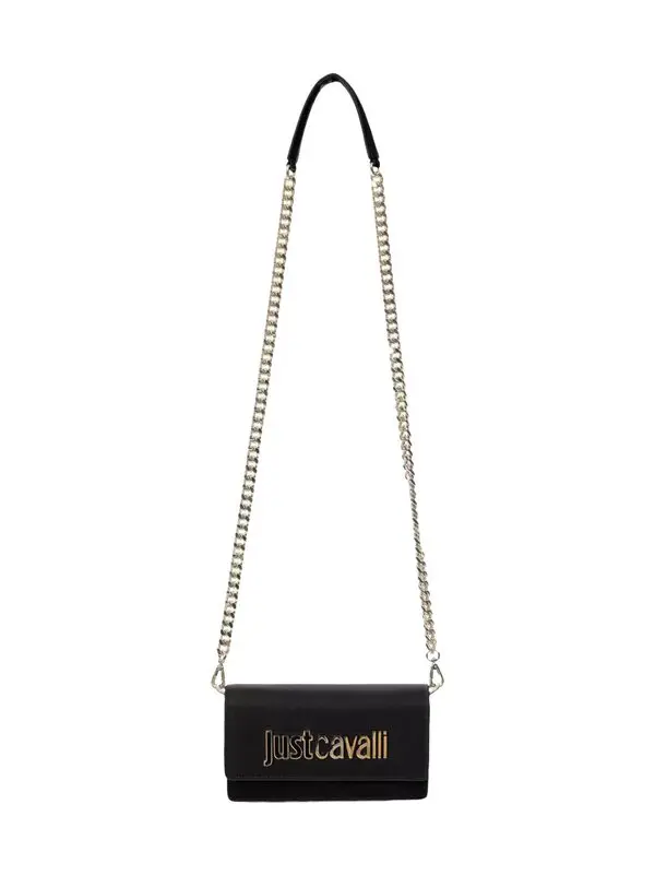 Just Cavalli Logo-lettering Crossbody Bag - Black