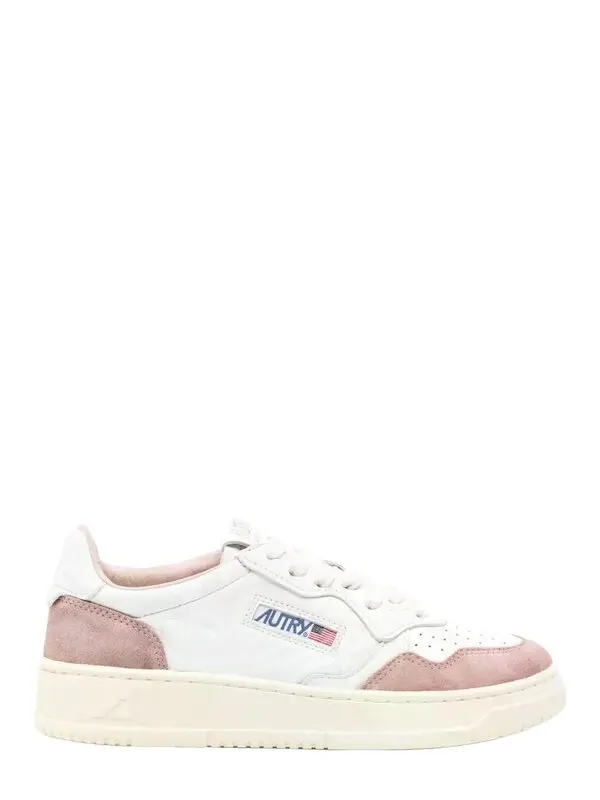 AUTRY Medalist Low Goat-suede Sneakers - White