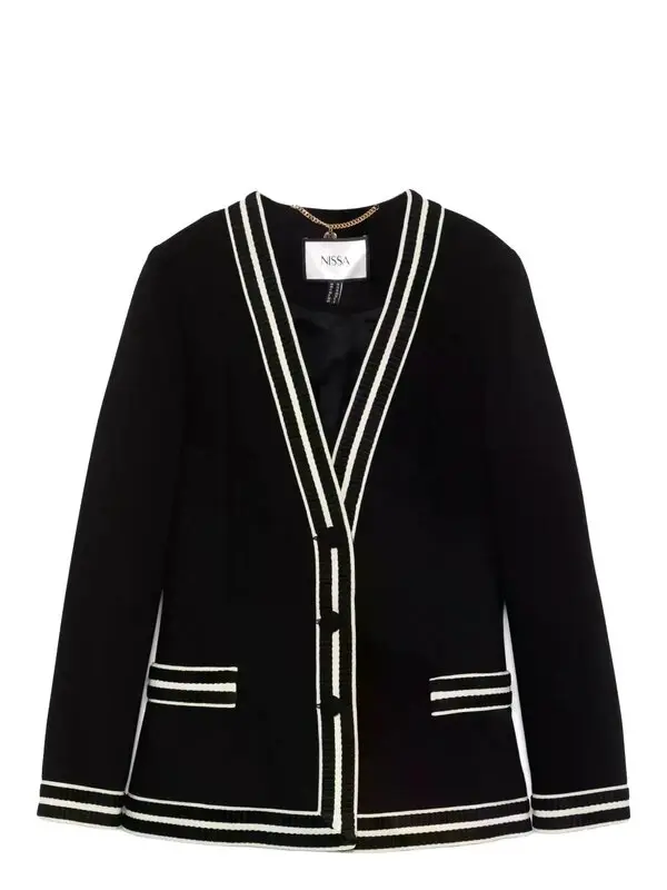 NISSA Single-breasted Blazer - Black