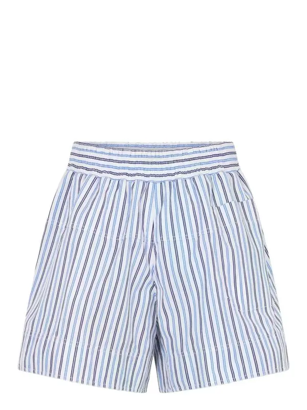 Rabanne Poplin Cotton Shorts - Blue