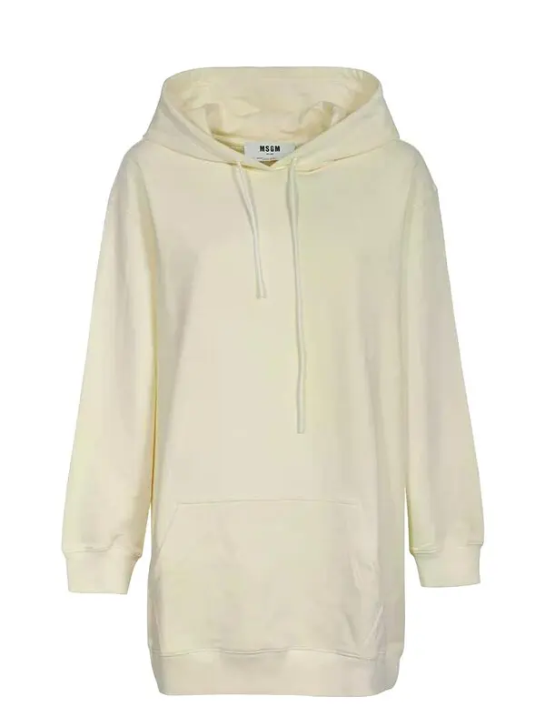 MSGM Cotton Hoodie - White