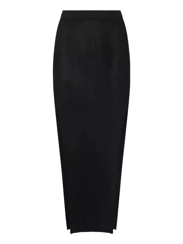 Rick Owens Side-slits Skirt - Black