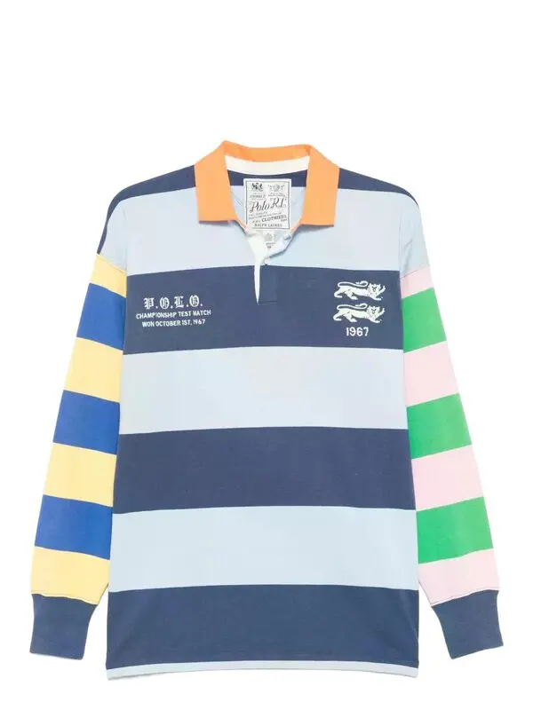 Polo Ralph Lauren Striped Polo Shirt - Blue