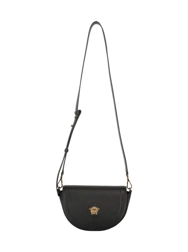 Versace Leather Crossbody Bag - Black