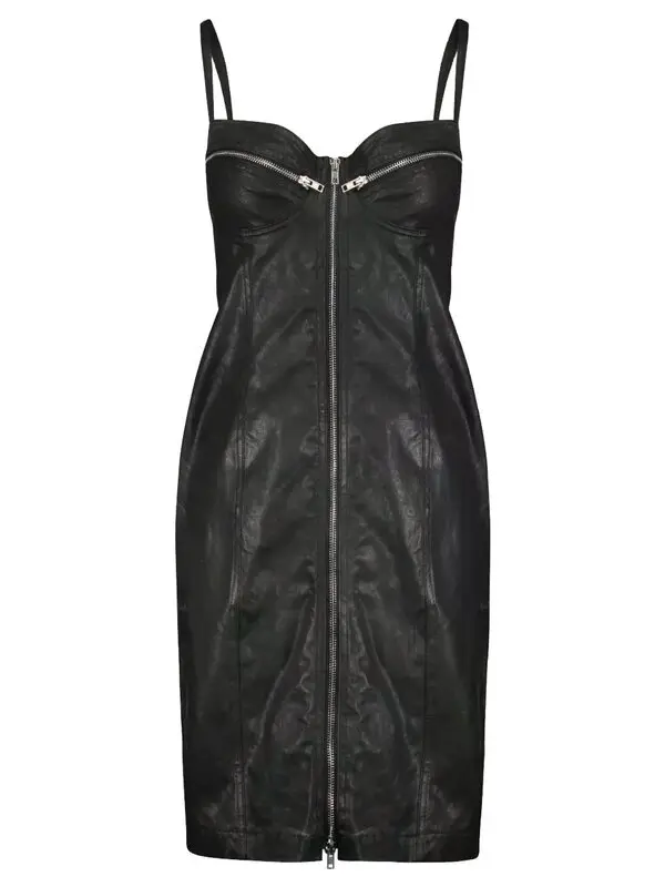 Jeremy Scott Coated Mini Dress - Black