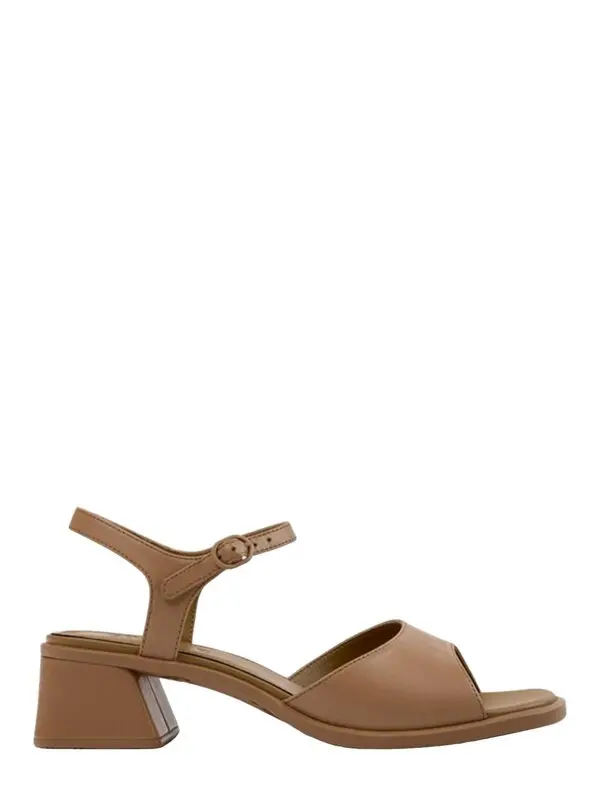 Camper Heeled Sandal - Nude