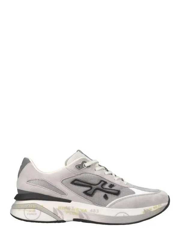 Premiata Moerund Suede And Nylon Sneakers - Grey 1