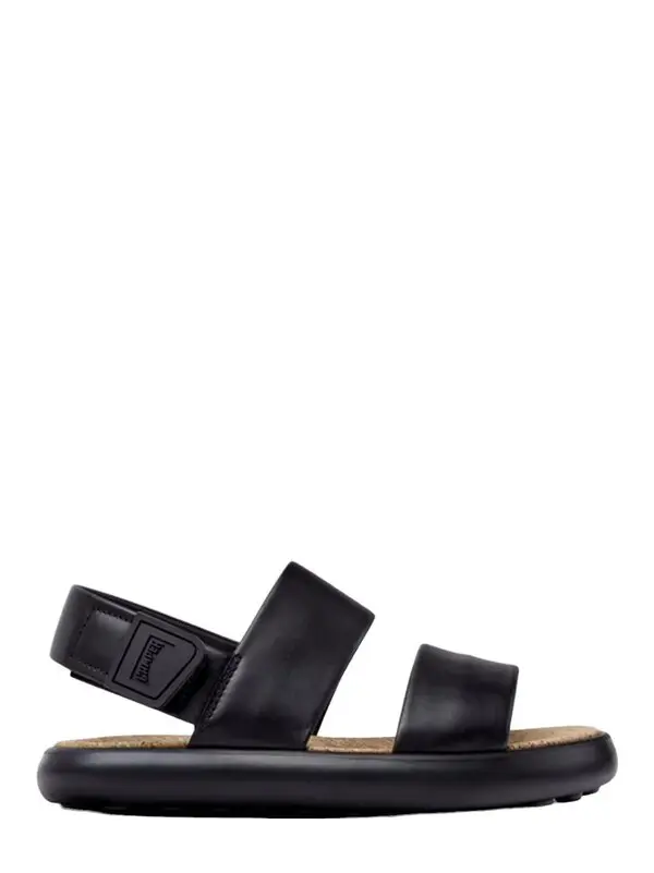 Camper Flat Sandal - Black