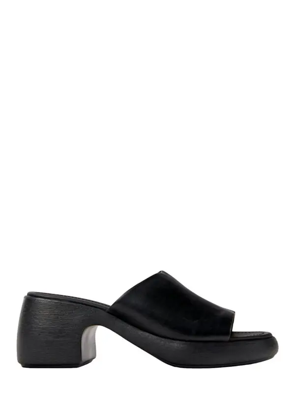 Camper Heeled Sandal - Black