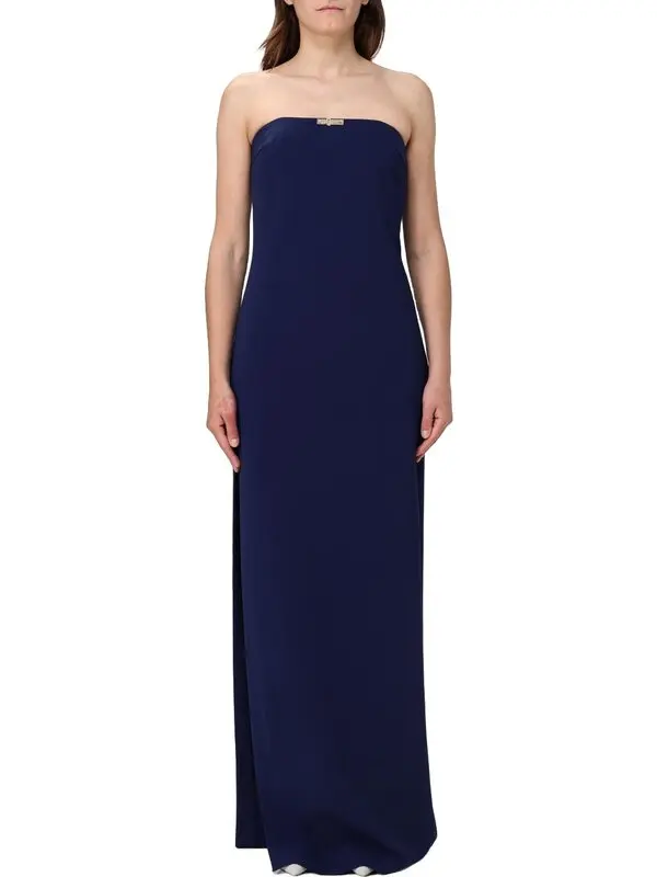 Elisabetta Franchi Strapless Maxi Dress - Blue