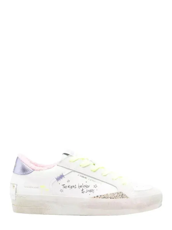 CRIME LONDON Sk8 Deluxe Sneakers - White