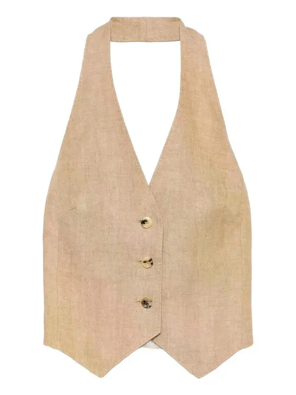 Max Mara Sauro Waistcoat - Brown