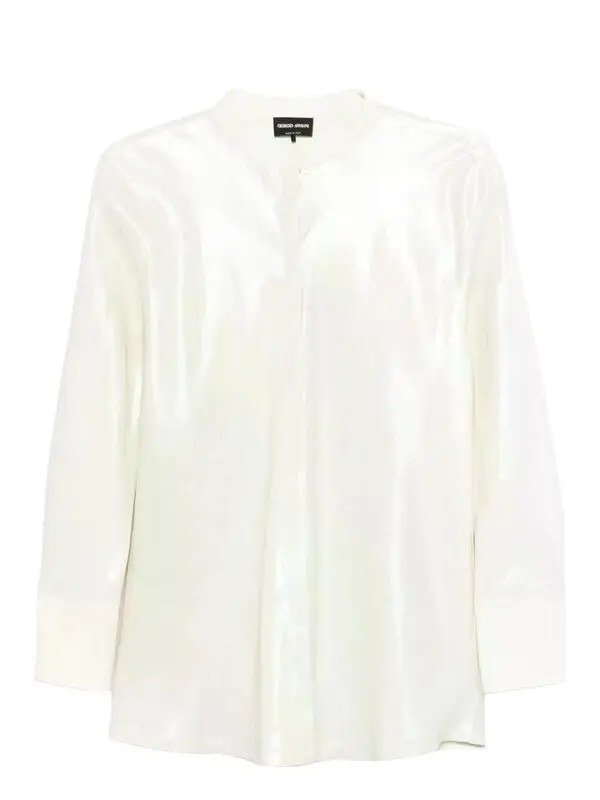 Giorgio Armani Metallic-effect Shirt - Neutrals