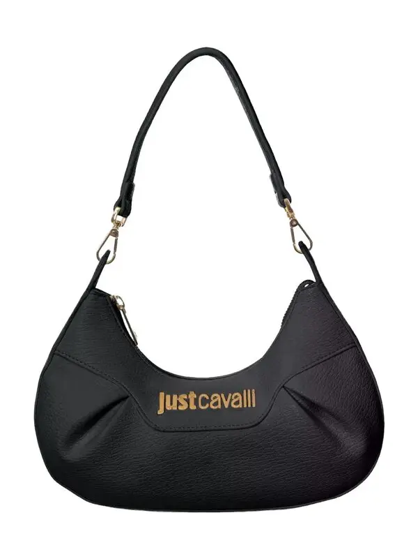 Just Cavalli Logo-lettering Shoulder Bag - Black