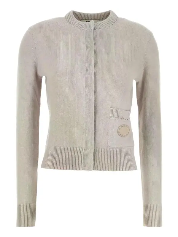 Fendi Knitted Cardigan - Neutrals