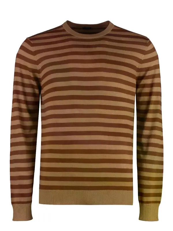 Malo Striped Sweater - Neutrals