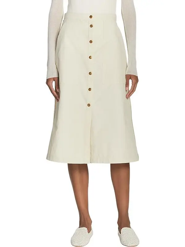 Moncler Snap Front Skirt - Natural