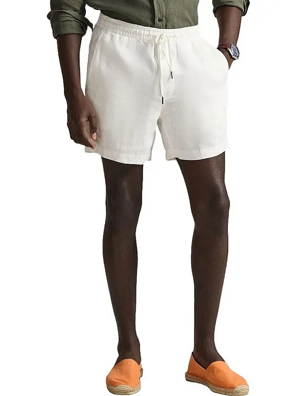 Polo Ralph Lauren Polo Prepster 6-inch Linen Shorts - White