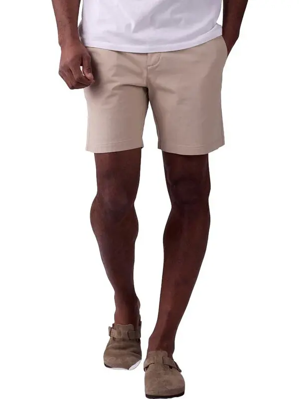THE NORMAL BRAND Stretch Cotton Chino Shorts - Khaki