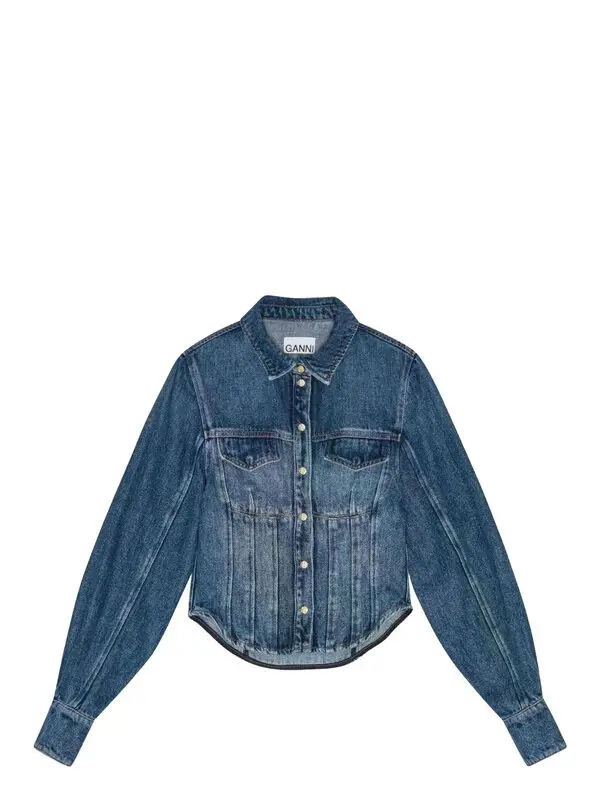 GANNI Denim Shirt - Blue