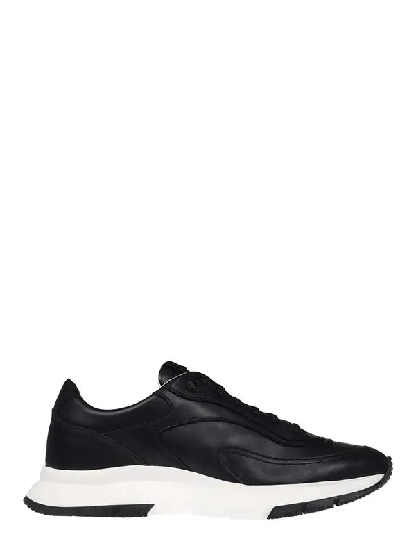 GIANVITO ROSSI Leather Sneakers - Black