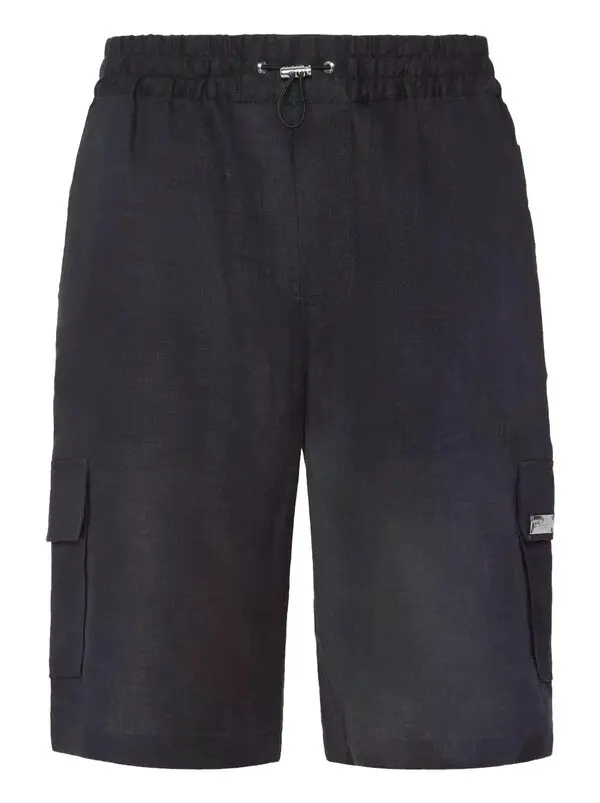 Philipp Plein Coolkid Cargo Shorts - Blue