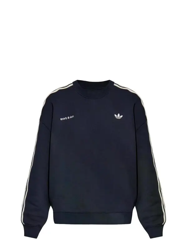 Adidas X Sporty & Rich 3-stripes Sweatshirt - Blue
