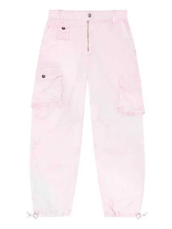GANNI Straight Cargo Pants - Pink