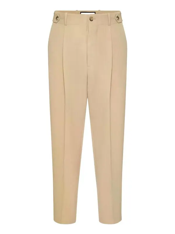 Philipp Plein Classic Fit Tapered Trousers - Neutrals