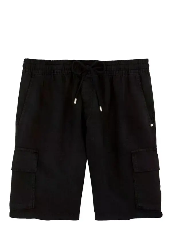 Vilebrequin Linen Bermuda Shorts - Black