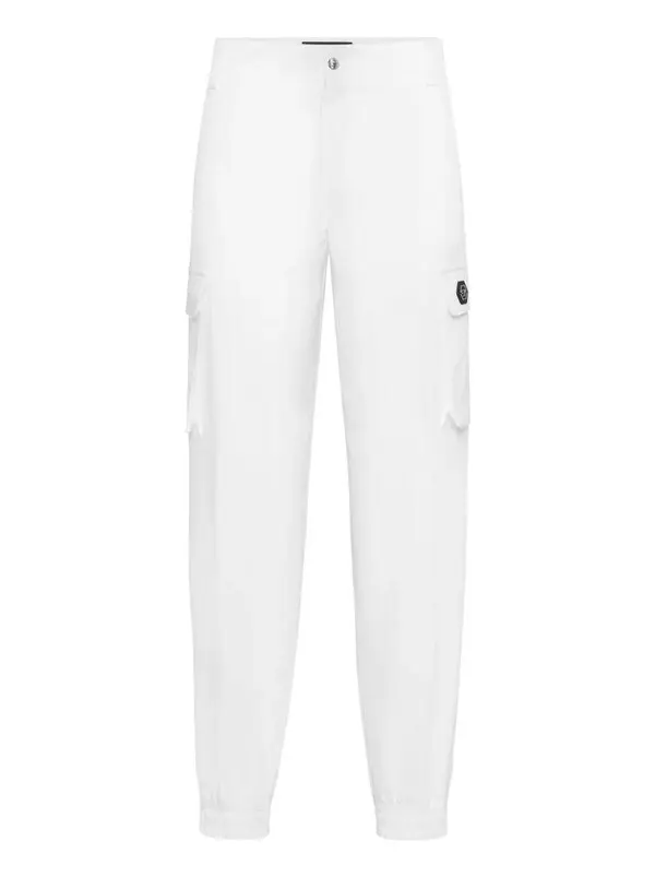 Philipp Plein Cargo Trousers - White