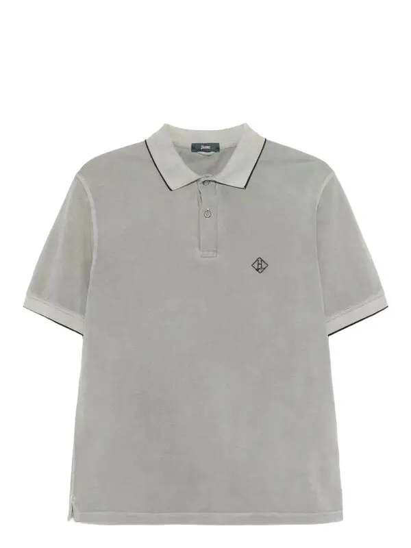 Herno Logo-embroidered Polo Shirt - Brown